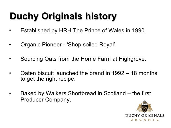 Duchy Originals Sustainable Journey