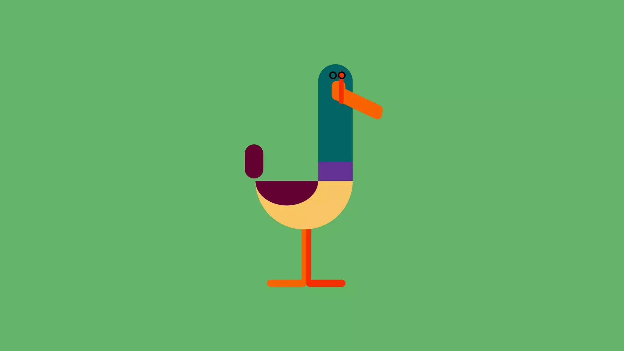 Duck Animation in PowerPoint Template | PPTX