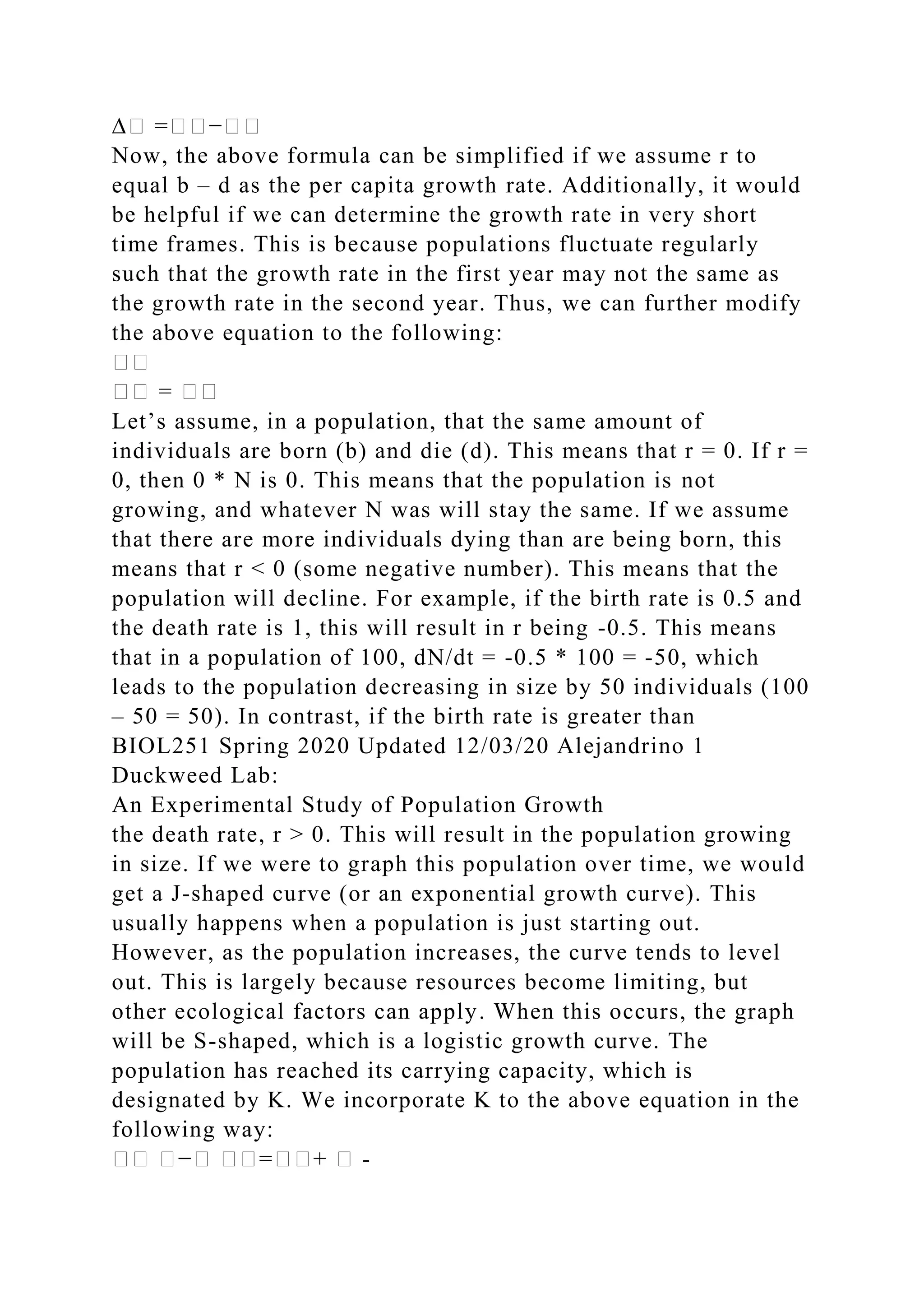 Duckweed LabAn Experimental Study of Population Growth Introd.docx