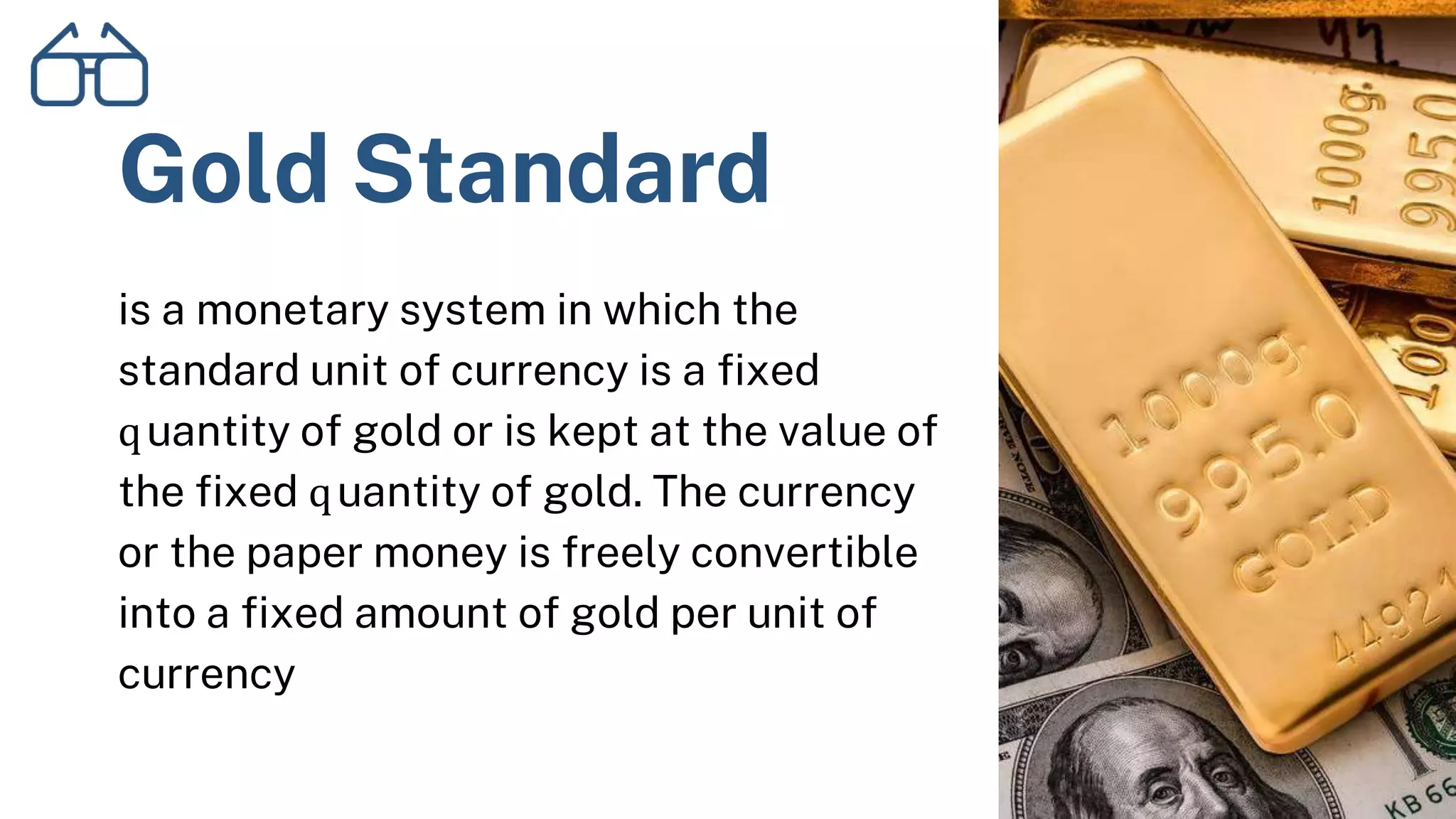 The Gold Standard; The Balance of Payments; and The Flexible Exchange ...
