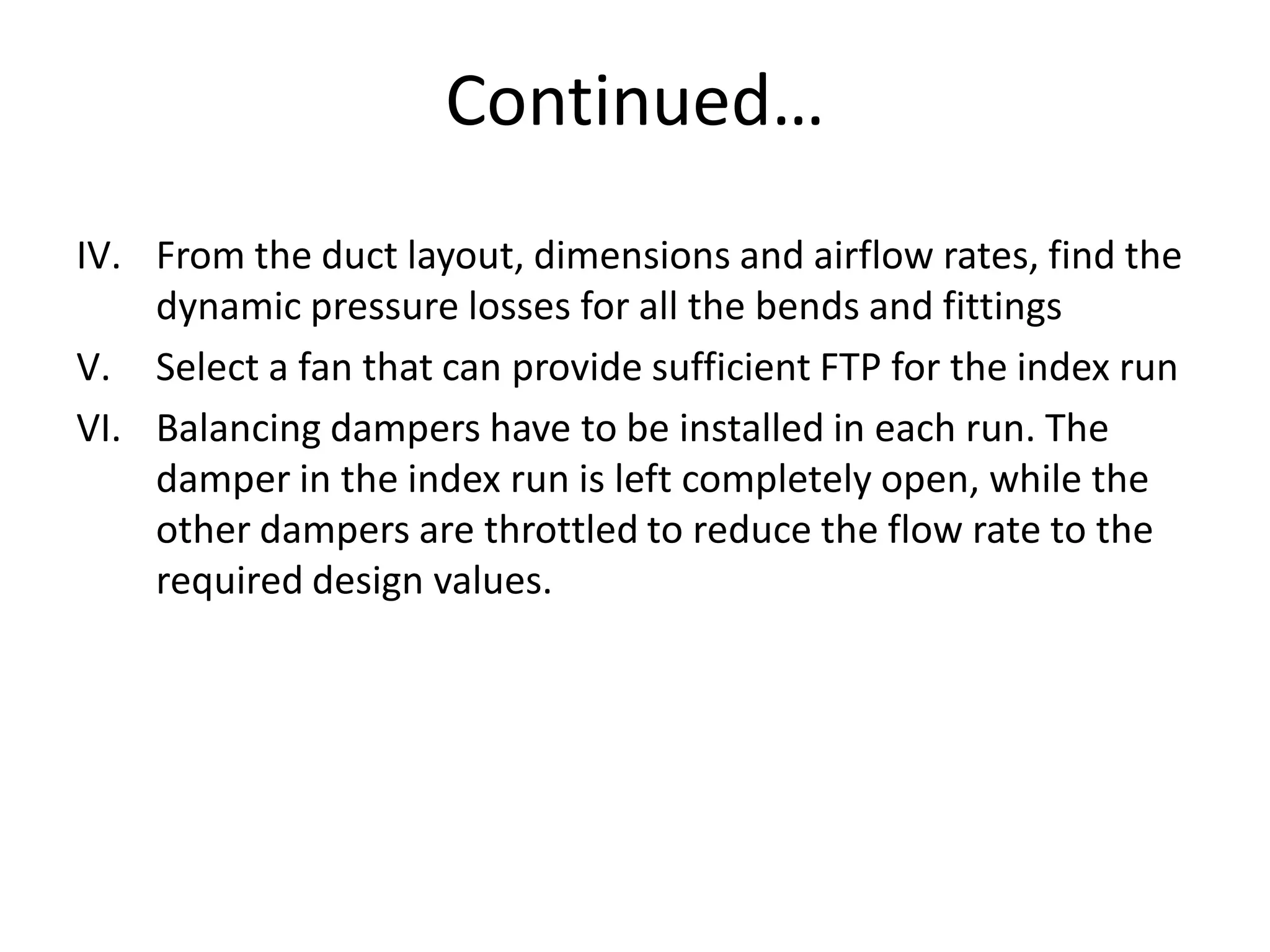 Duct design in HVAC for mechanical engineering degree study material | PDF
