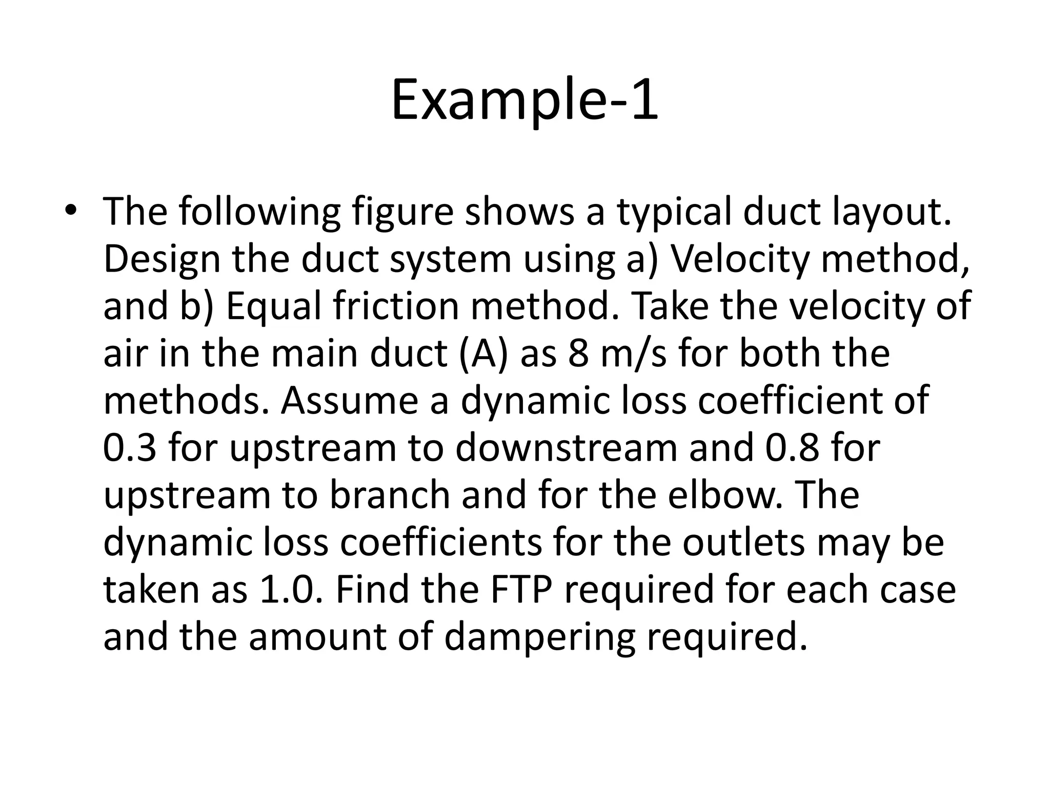 Duct design in HVAC for mechanical engineering degree study material | PDF