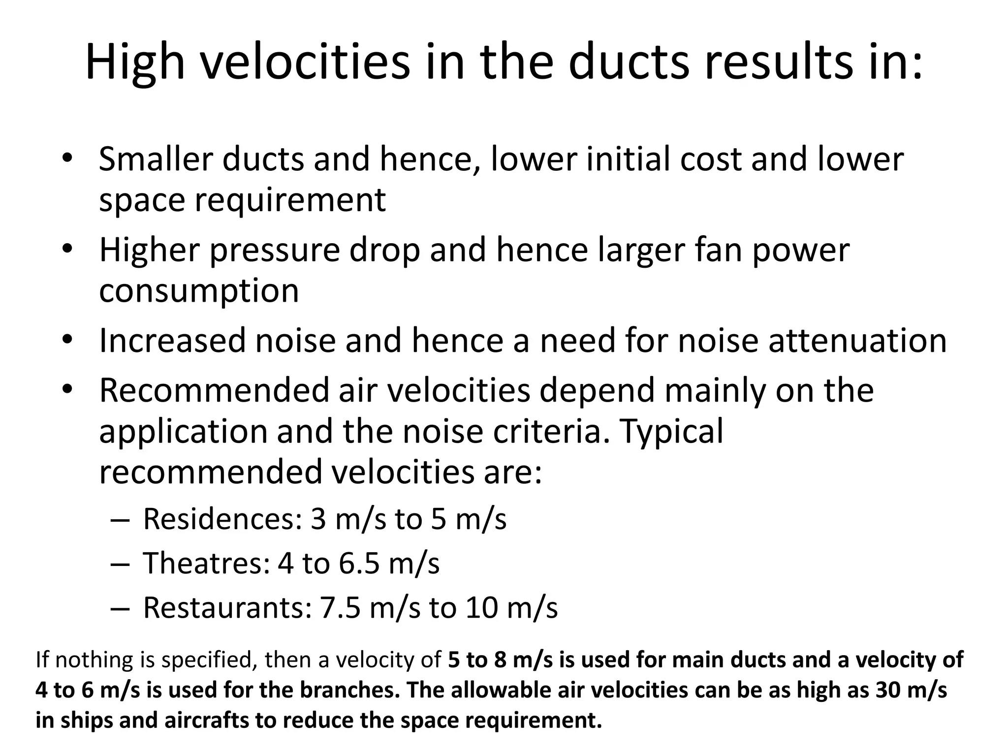 Duct design in HVAC for mechanical engineering degree study material | PDF