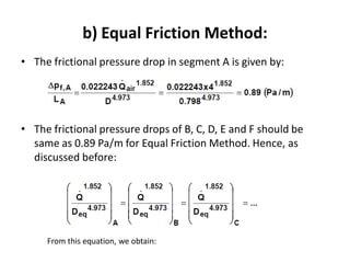 Duct design in HVAC for mechanical engineering degree study material | PDF