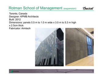 Ductal architecture presentation | UHPC | Precast concrete | PPTX ...