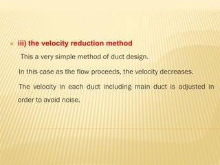 DUCT DESIGN FOR REFRIGERATION AND AIR CONDITIONING | PDF