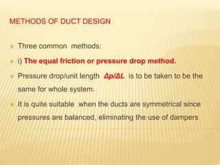 DUCT DESIGN FOR REFRIGERATION AND AIR CONDITIONING | PDF
