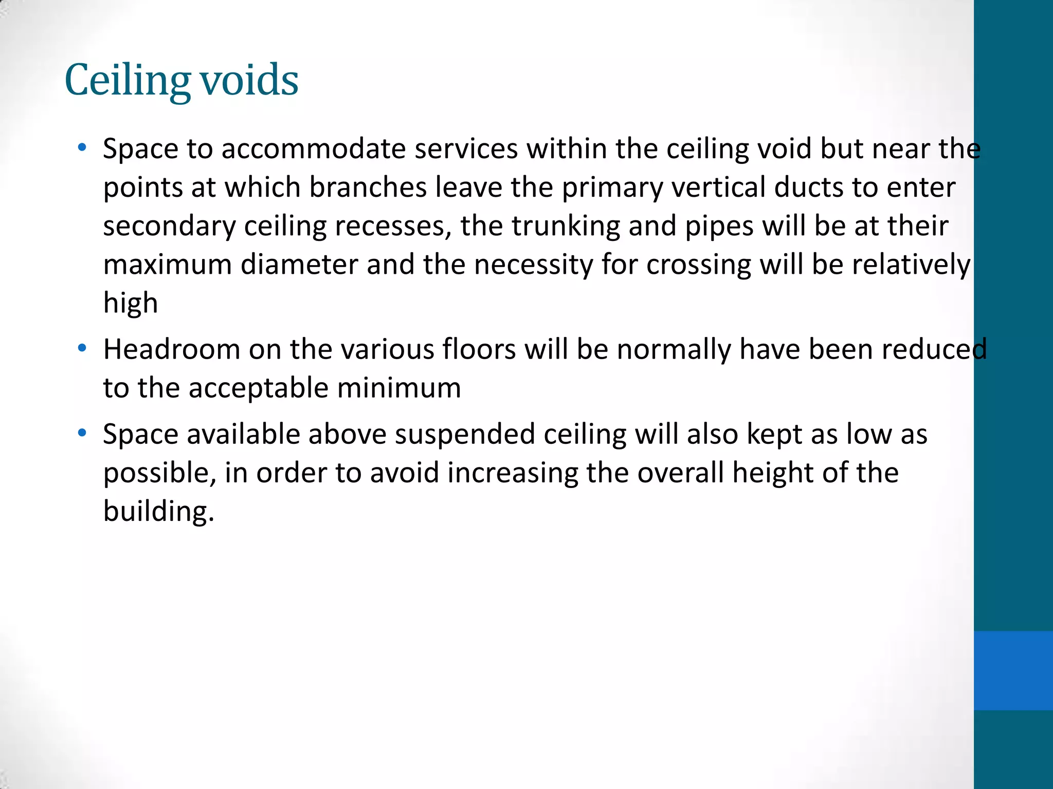 Ducted distribution of services | PPTX