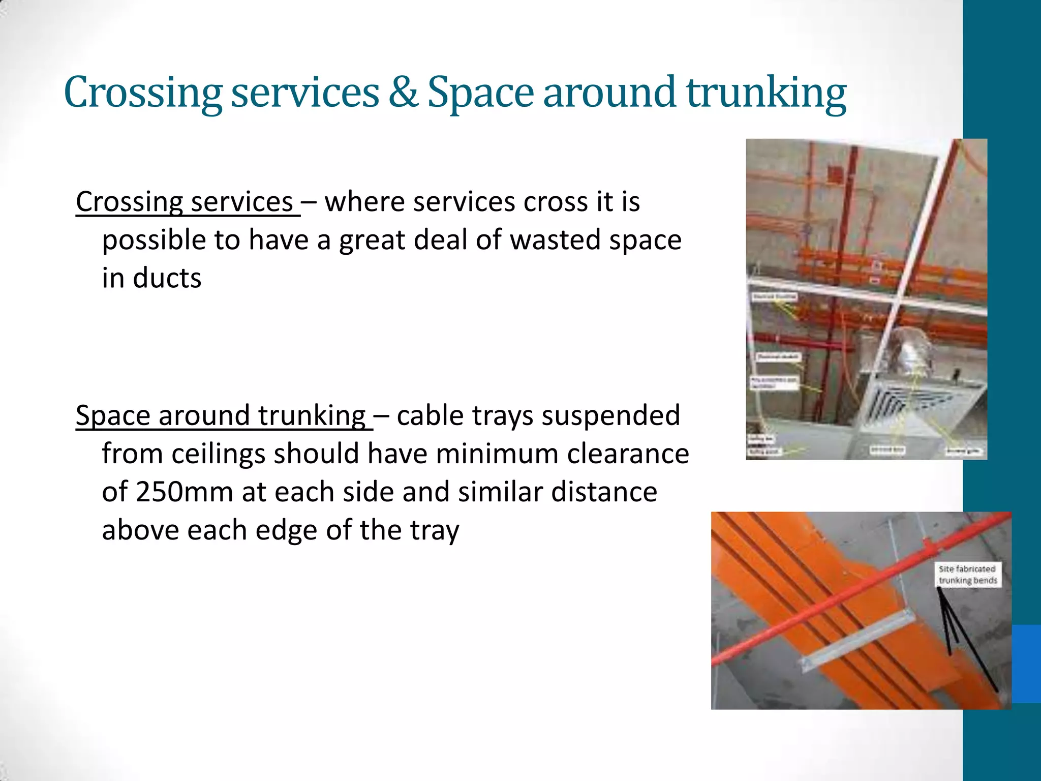 Ducted distribution of services | PPTX
