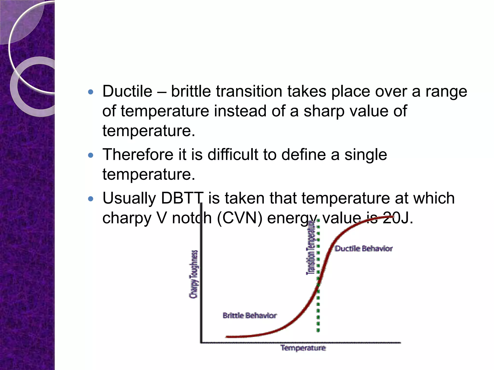 Ductile to brittle transition | PPTX