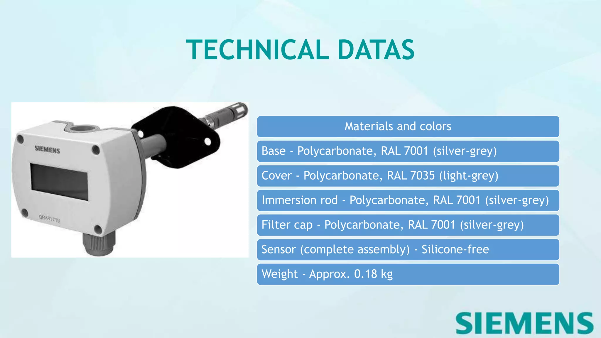 Siemens Duct sensor | PPTX