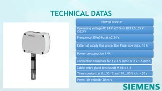 Siemens Duct sensor | PPTX