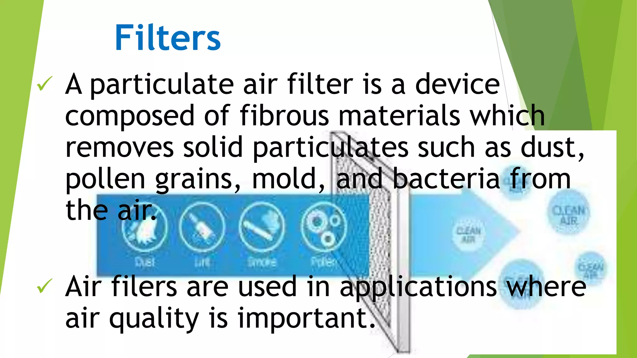 Duct sizing methods and filter types | PPTX
