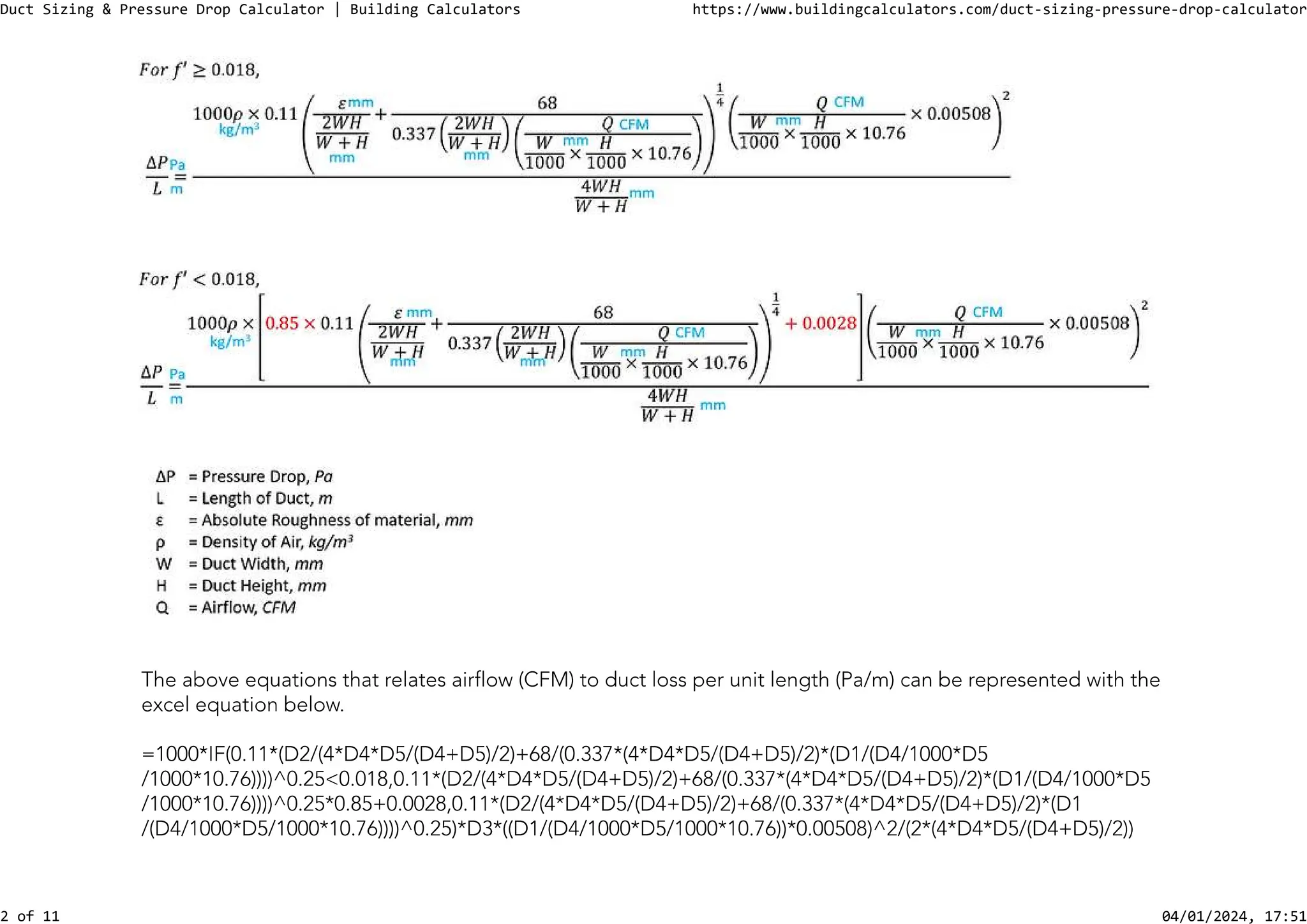 Duct Sizing & Pressure Drop Calculator.pdf