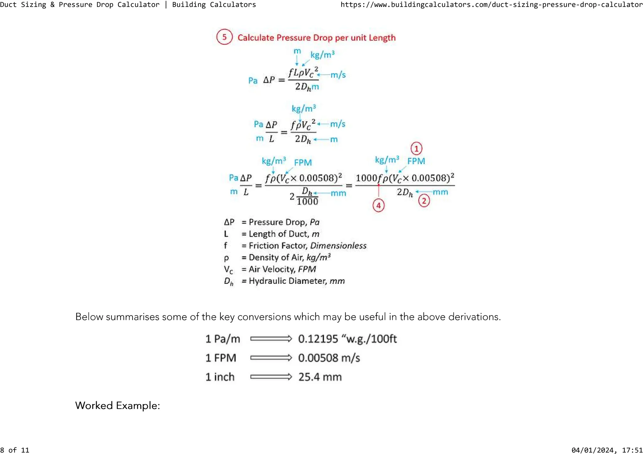 Duct Sizing & Pressure Drop Calculator.pdf