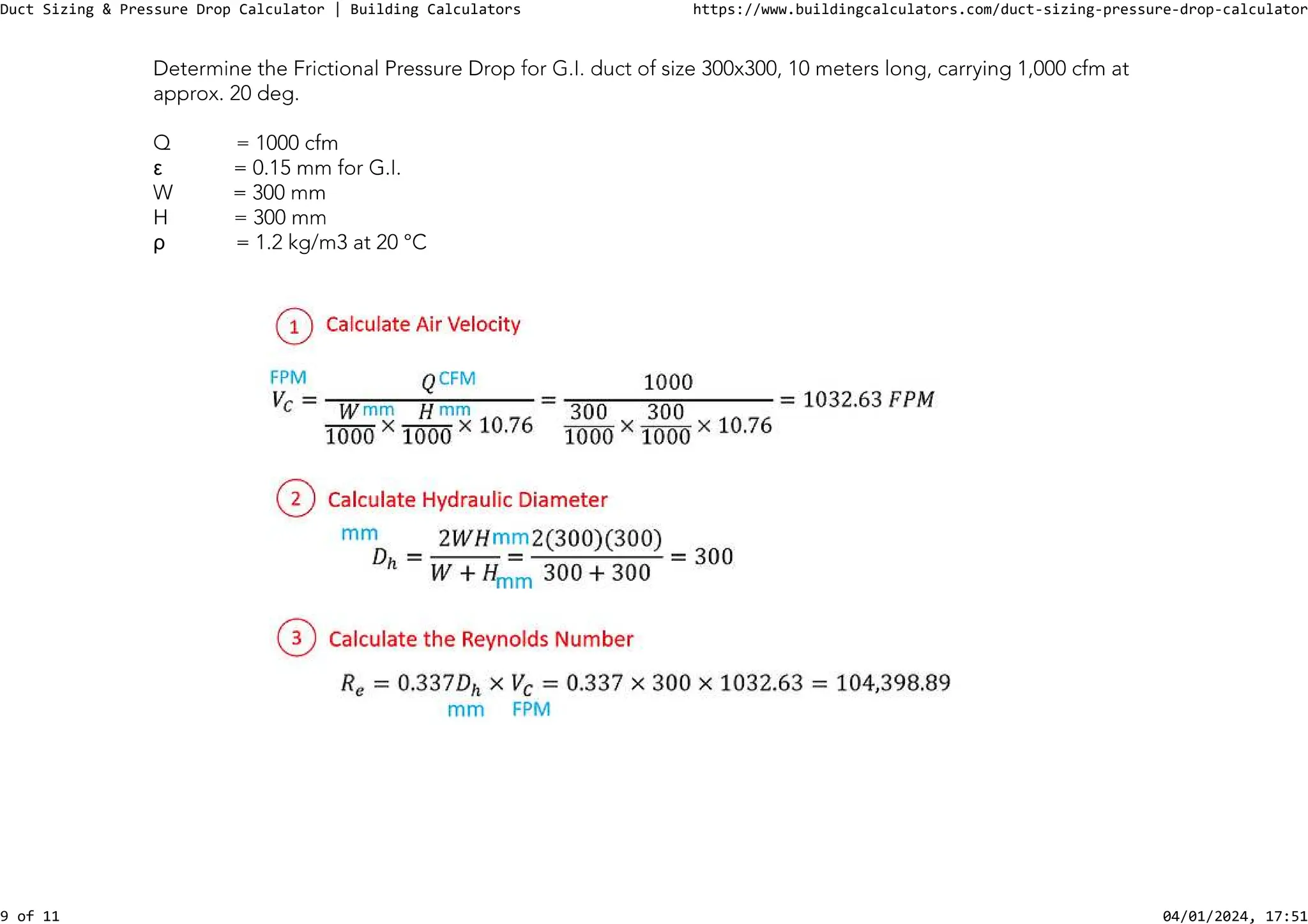 Duct Sizing & Pressure Drop Calculator.pdf