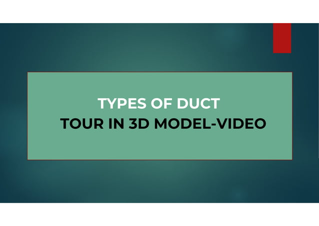 There are three main types of ducting used within domestic ventilation ...