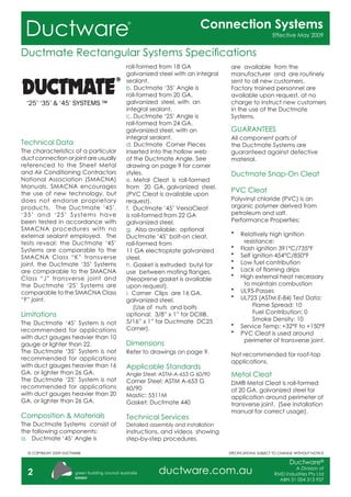 Ductware catalog connection_systems | PDF