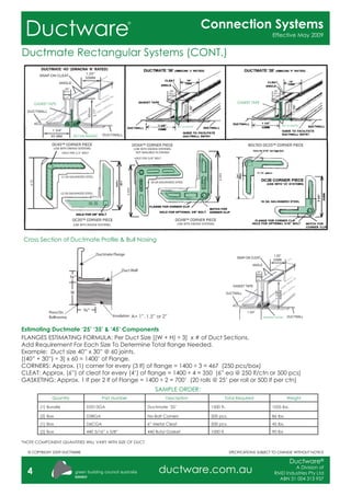Ductware catalog connection_systems | PDF