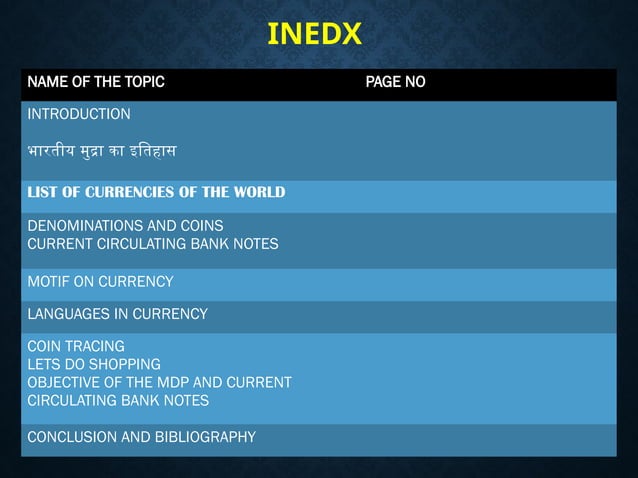 INDIAN CURRENCY MULTI DISCIPLINARY PROJECT.pptx | Currencies | Economy