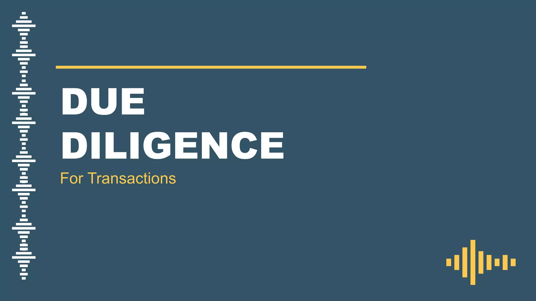 Due Diligence For Transactions | PDF