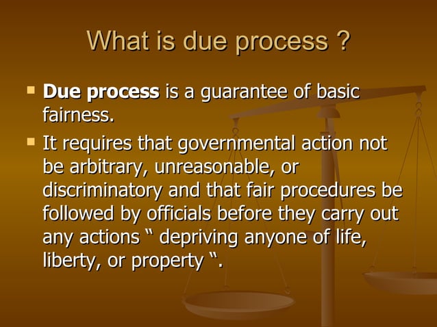 Due Process | PPT