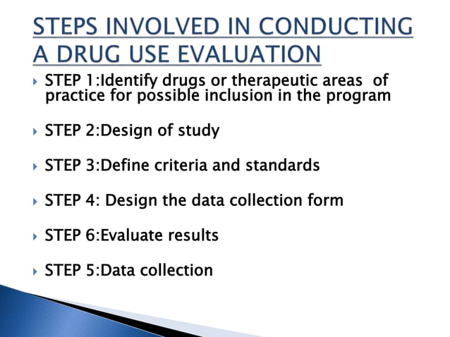 DRUG UTILIZATION EVALUATION | PPTX | Pharmaceutical Industry | Industries