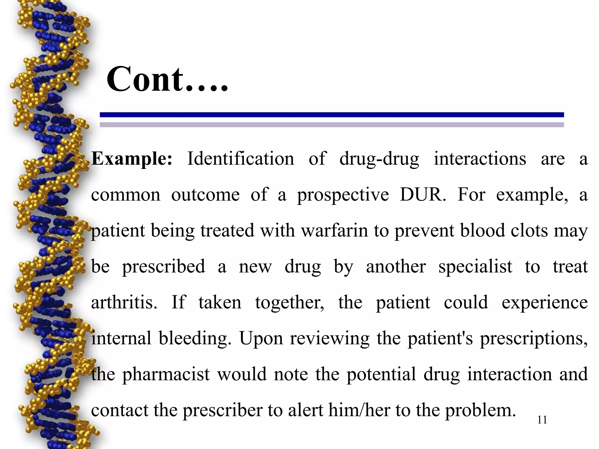 Drug utilization evaluation(DUE) & Drug utilization review) | PPT
