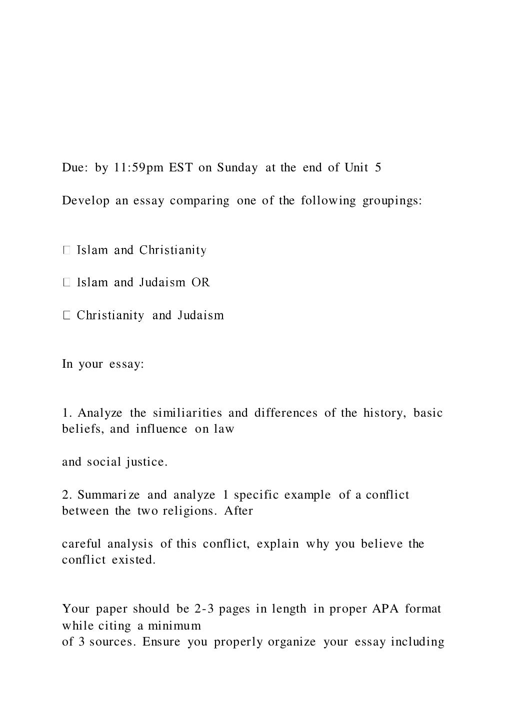 Due By 1159pm Est On Sunday At The End Of Unit 5 De Pdf