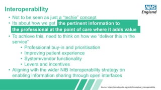 Interoperability in Urgent and Emergency Care | PPT
