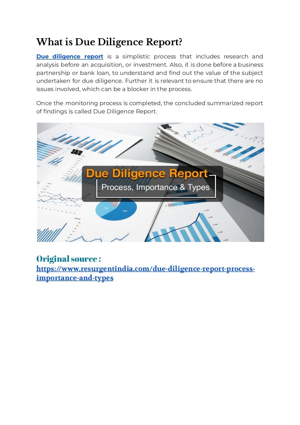 Due Diligence Report - Process, Importance and Types.pdf