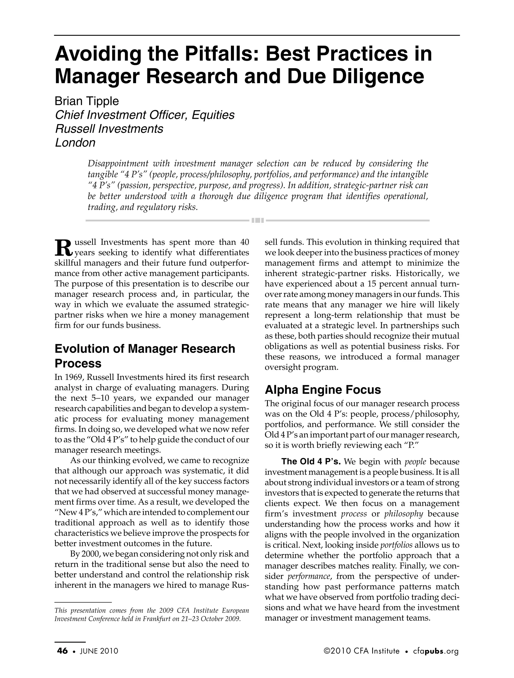 Due dilligence | PDF