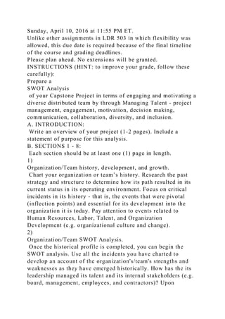 DUE FRIDAY 12216 BY MIDNIGHT!! THANK YOU!!!!!!!!!!To learn m.docx