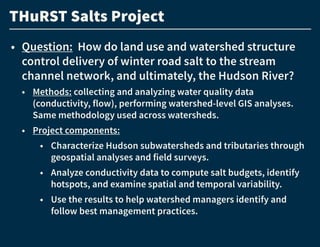 Road Salt: Connecting Salt Practices with Salt in Streams | PDF