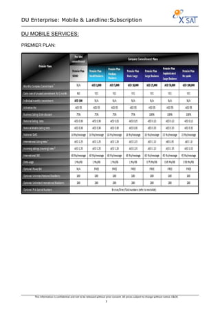 Du enterprise services overview 3.2 | PDF