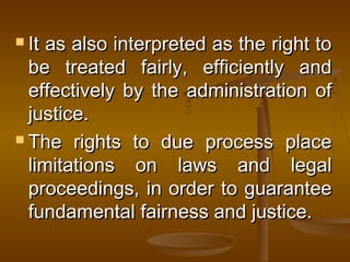 Due process of law | PPT