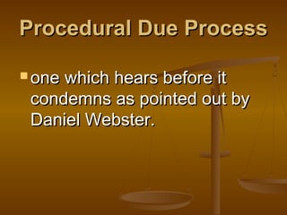 Due process of law | PPT