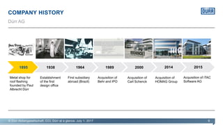 Duerr at a glance | PPT