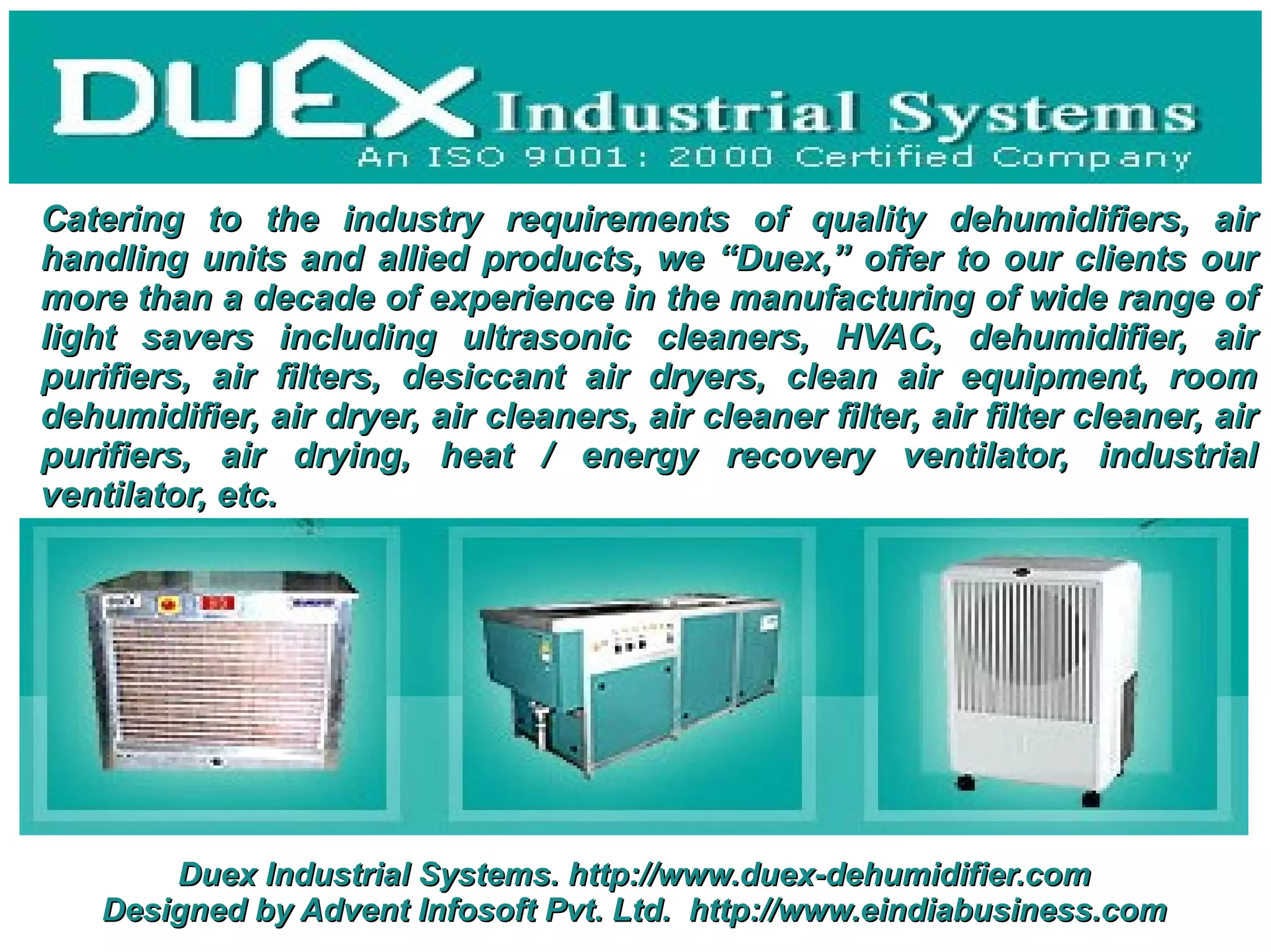Duex dehumidifier | ODP