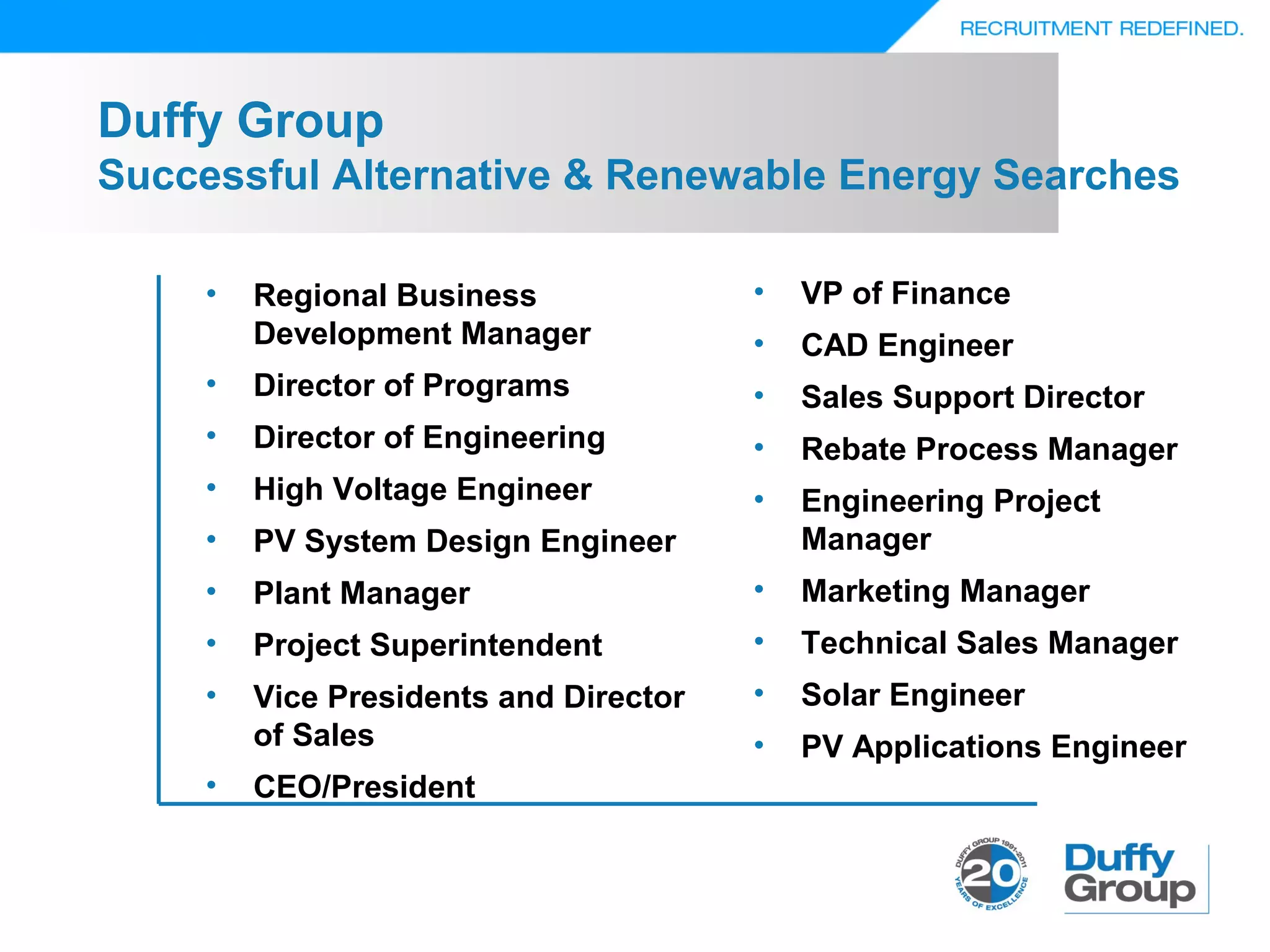 Duffy Group Solar presentation | PPT