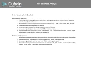 Dufrain Roles | PPTX