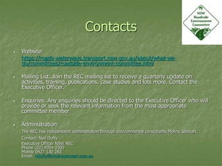 Managing linear reserve environments in NSW | PPT