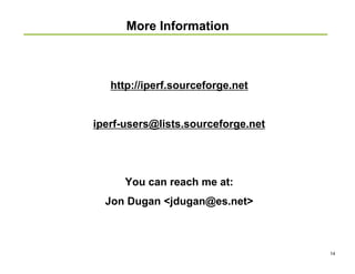 Iperf Tutorial | PDF