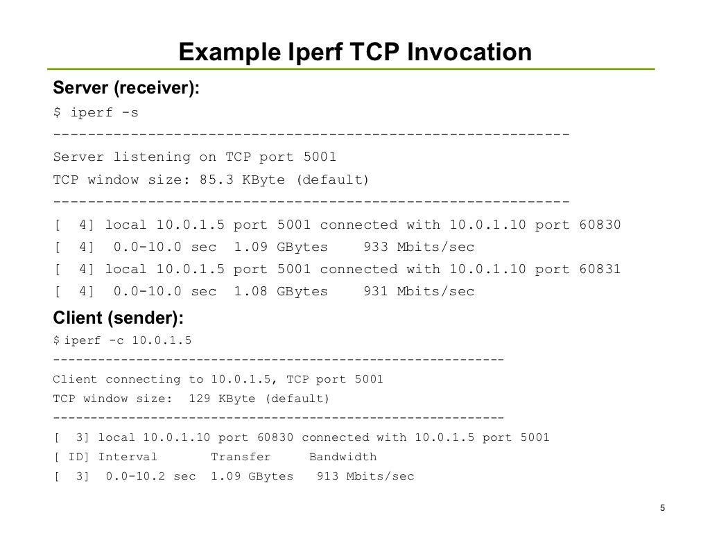 Iperf Tutorial