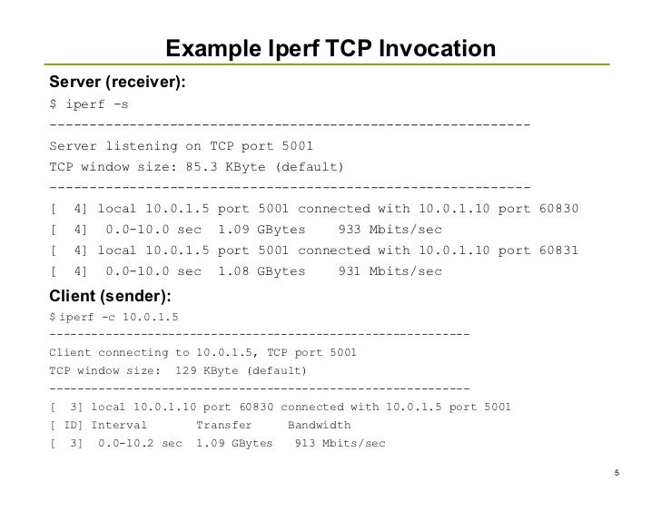 Iperf Tutorial