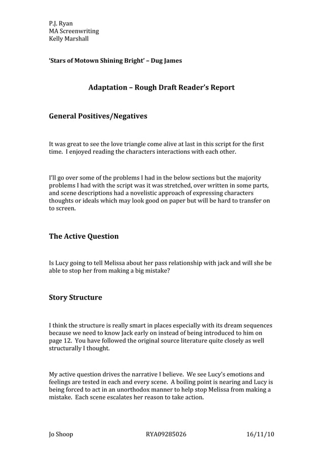 Dug rough draft report | DOC