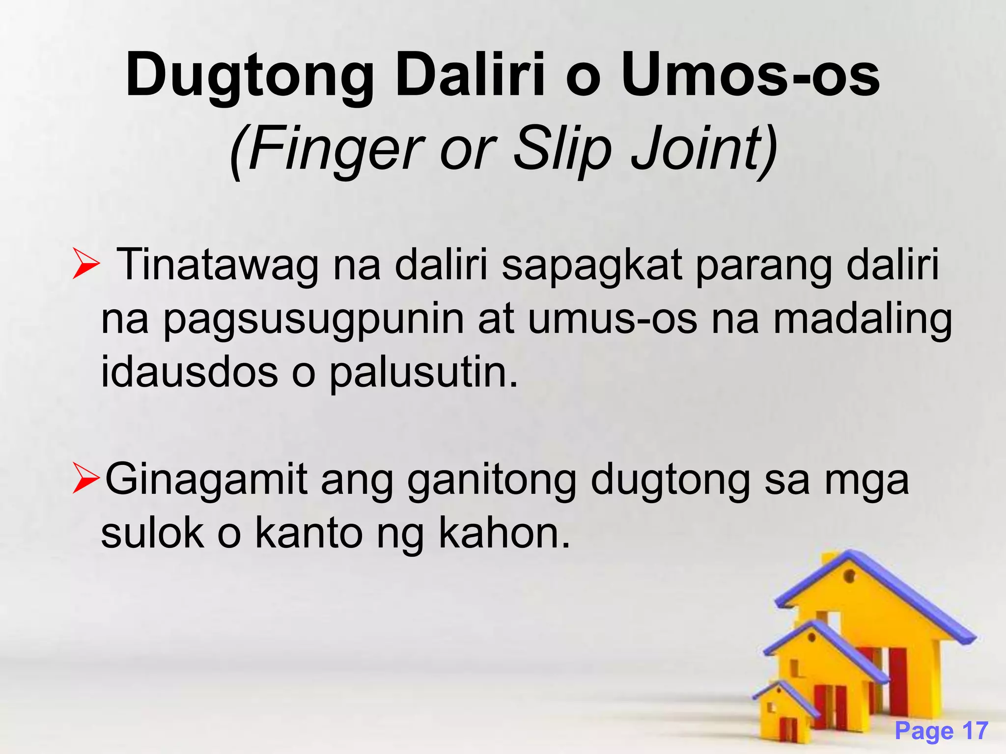 Dugtungan sa kahoy | PPTX