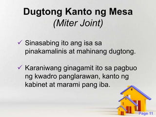 Dugtungan sa kahoy | PPTX