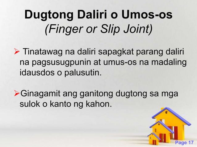 Dugtungan sa kahoy | PPT