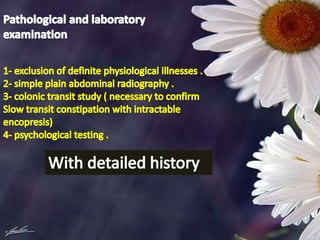 elimination disorders ( enuresis , encopresis) | PPTX